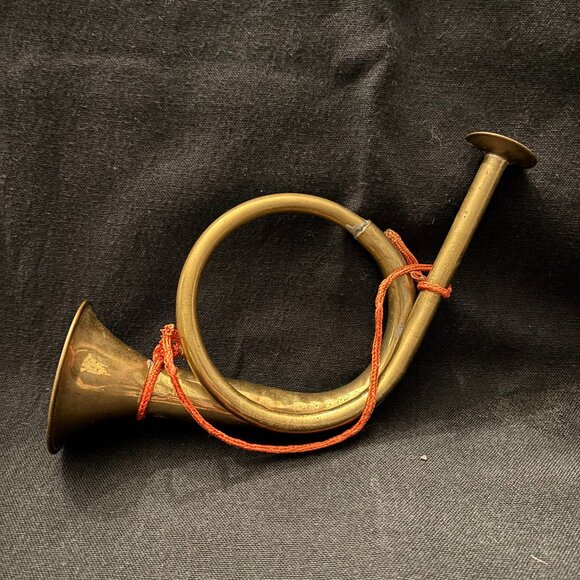 Accents | Vintage Brass French Horn Bugle For Decoration Approx 8 ...